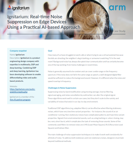 Real-time Noise Suppression on Edge Devices Using a Practical AI-based ...